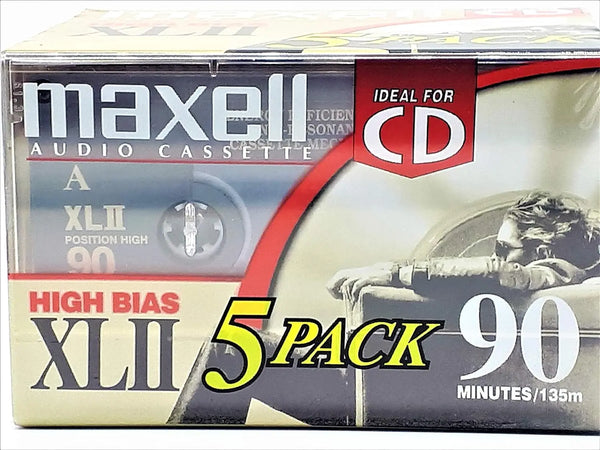 Maxell XLII IEC Type II 90 Minute High Bias Audio Cassette Tapes - Bla – Vinyl Pursuit Inc
