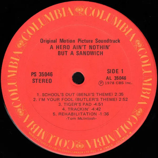 A Hero Ain't Nothin' But A Sandwich (Original Motion Picture Soundtrac ...