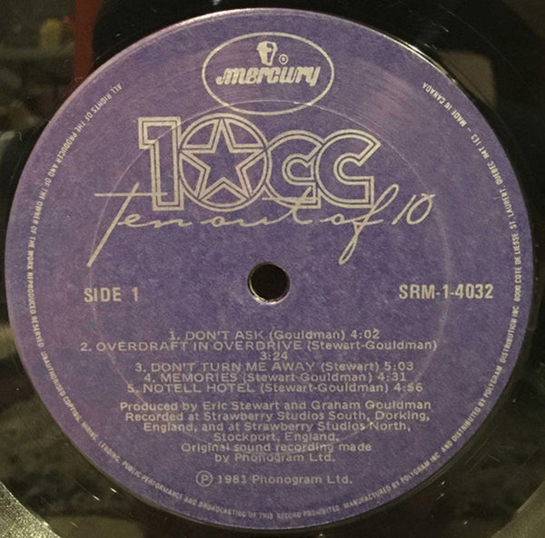 10cc – Ten out of 10 – Vinyl Pursuit Inc
