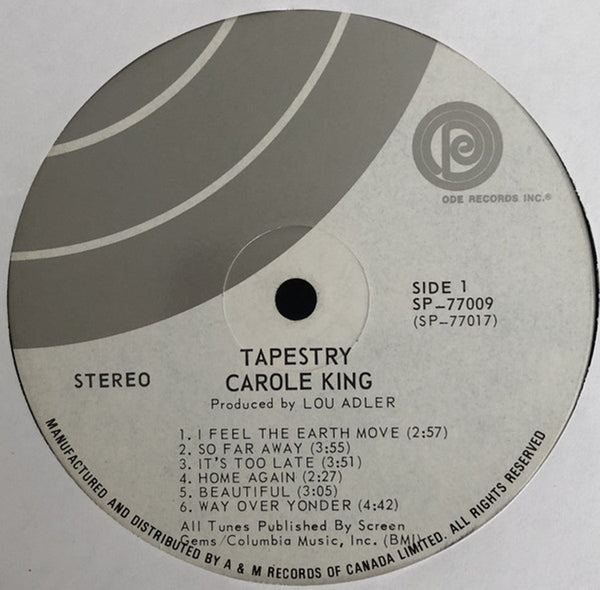 Carole King – Tapestry - 1971 Original! – Vinyl Pursuit Inc