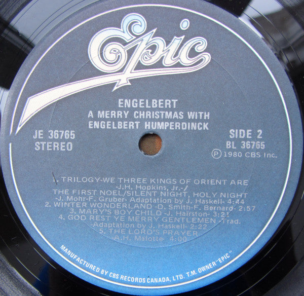 Engelbert Humperdinck – A Merry Christmas With Engelbert Humperdinck – Vinyl Pursuit Inc