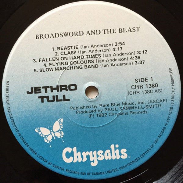 Jethro Tull – The Broadsword And The Beast - 1982 Original! – Vinyl Pursuit Inc