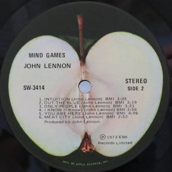 John Lennon – Mind Games - Apple Label - Vinyl Pursuit Inc
