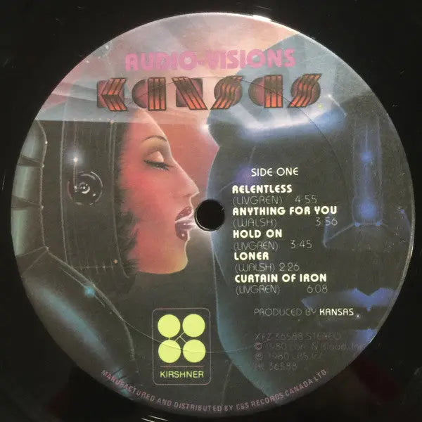 Kansas – Audio-Visions - 1980 Original – Vinyl Pursuit Inc