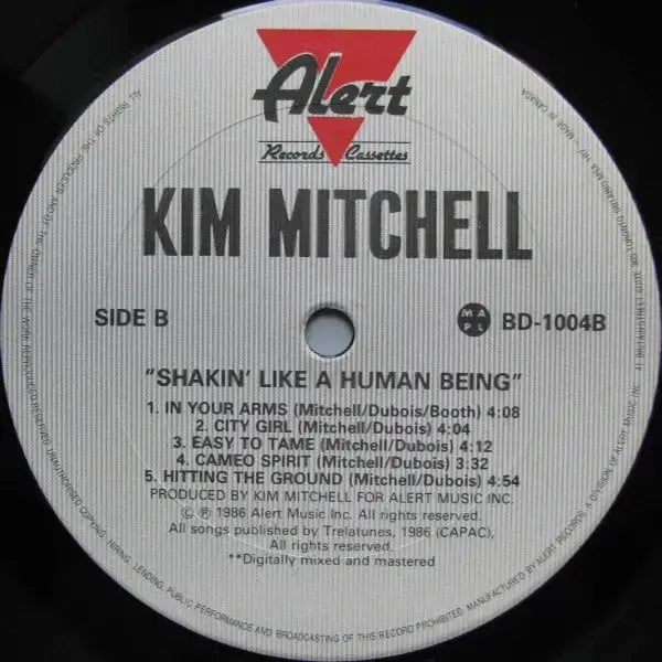 Kim Mitchell – Shakin' Like A Human Being – Vinyl Pursuit Inc