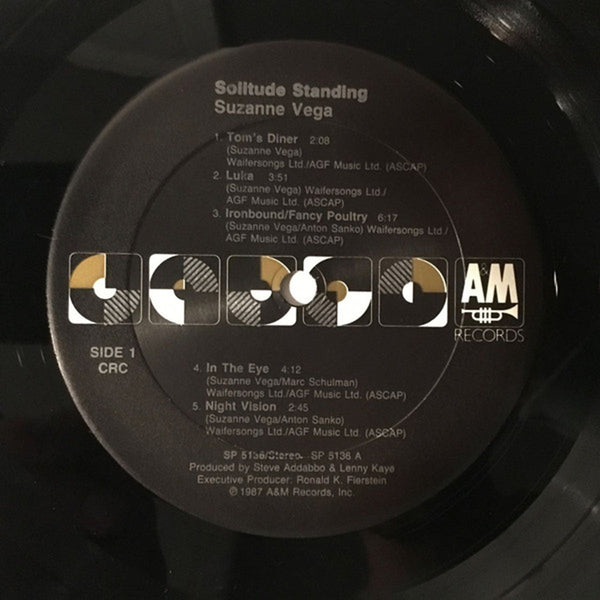 Suzanne Vega – Solitude Standing - 1987 – Vinyl Pursuit Inc