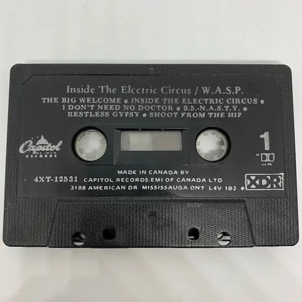 WASP – Inside The Electric Circus - Cassette, 1986 – Vinyl Pursuit Inc