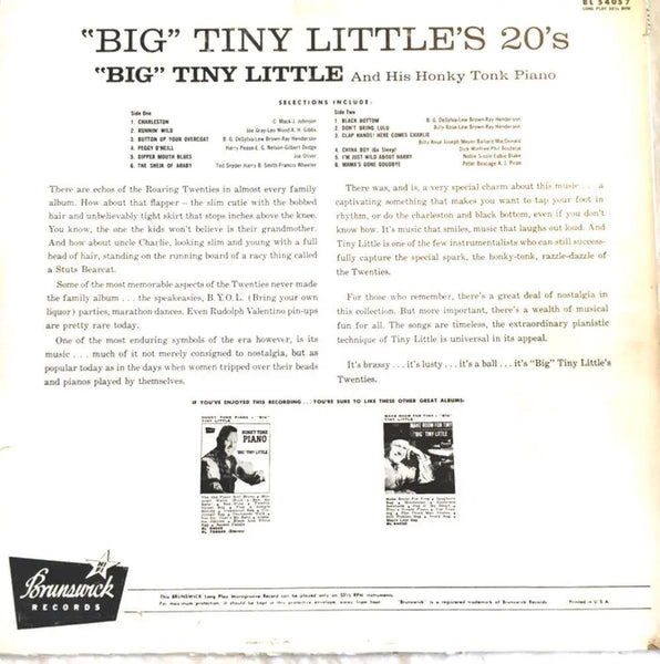 Big Tiny Little - Revolver - Big Tiny Little's '20's - 1959 Rare Mono – Vinyl Pursuit Inc