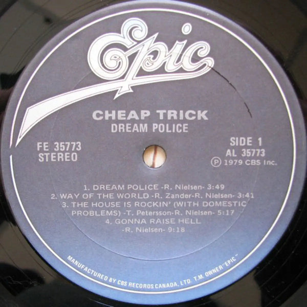 Cheap Trick ‎– Dream Police - 1979 Original – Vinyl Pursuit Inc