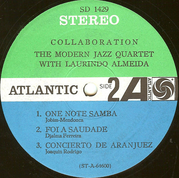 The Modern Jazz Quartet With Laurindo Almeida – Collaboration - 1966 U – Vinyl Pursuit Inc