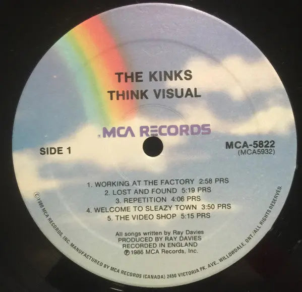 The Kinks – Think Visual - 1986 Original – Vinyl Pursuit Inc