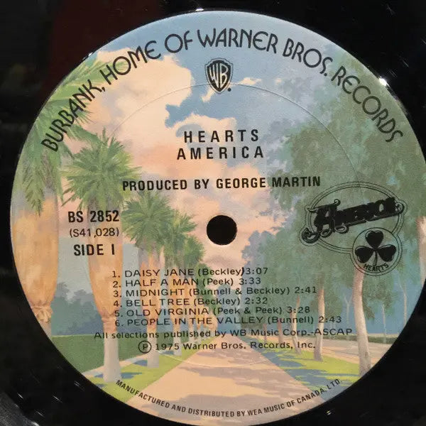 America – Hearts - 1975 Original – Vinyl Pursuit Inc