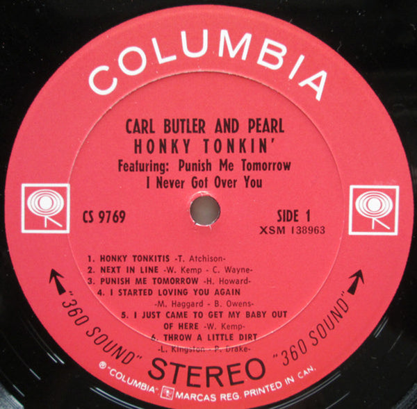 Carl Butler And Pearl – Honky Tonkin – Vinyl Pursuit Inc