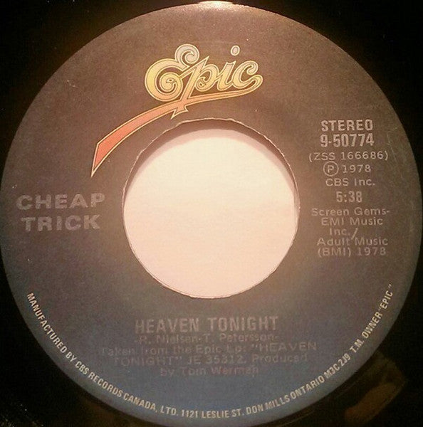 Cheap Trick – Dream Police - 7" Single, 1979 – Vinyl Pursuit Inc