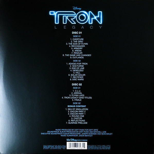 Daft Punk – TRON: Legacy, Motion Picture Soundtrack - Sealed! – Vinyl ...
