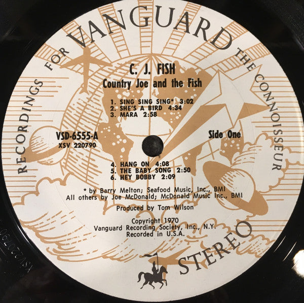 Country Joe And The Fish – C.J. Fish - 1970 US Original – Vinyl Pursuit Inc