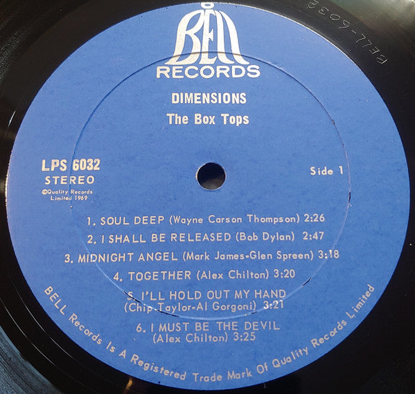 The Box Tops – Dimensions – Vinyl Pursuit Inc