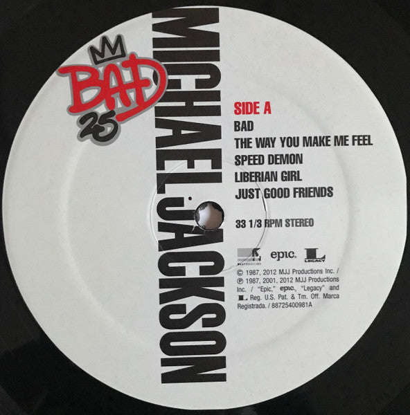 Michael Jackson – Bad 25 - 25th Anniversary, Limited Edition 3-Album S ...