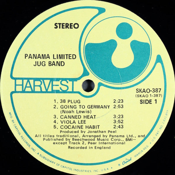Panama Limited Jug Band – Panama Limited Jug Band - 1969 Original ...