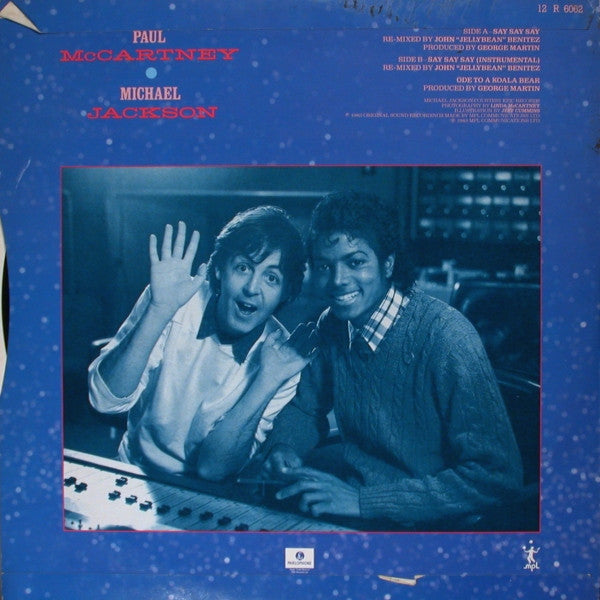 Paul McCartney and Michael Jackson ‎– Say Say Say - 1983 UK Pressing ...