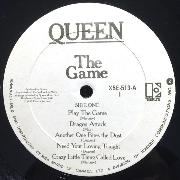 Queen ‎– The Game - 1980 – Vinyl Pursuit Inc