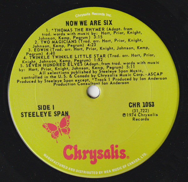 Steeleye Span – Now We Are Six – Vinyl Pursuit Inc