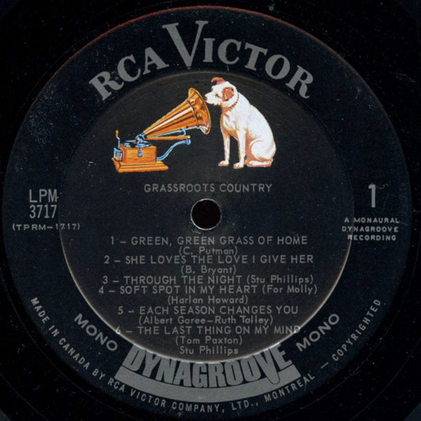 Stu Phillips – Grassroots Country - 1967 – Vinyl Pursuit Inc