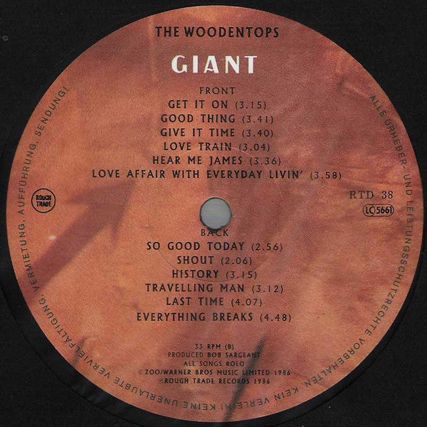The Woodentops – Giant - 1986 German Pressing – Vinyl Pursuit Inc