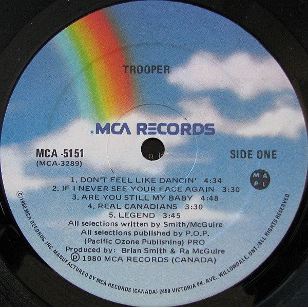 Trooper – Trooper - 1980 – Vinyl Pursuit Inc