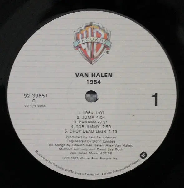 Van Halen ‎– 1984 - Original! – Vinyl Pursuit Inc