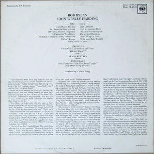 Bob Dylan – John Wesley Harding - 1968! – Vinyl Pursuit Inc