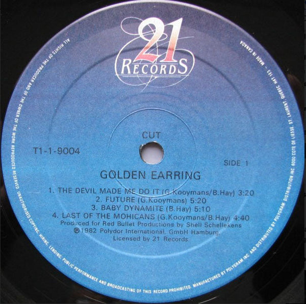 Golden Earring – Cut - 1982 Pressing – Vinyl Pursuit Inc