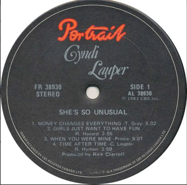 Cyndi Lauper - She's So Unusual - 1983 Pressing! – Vinyl Pursuit Inc