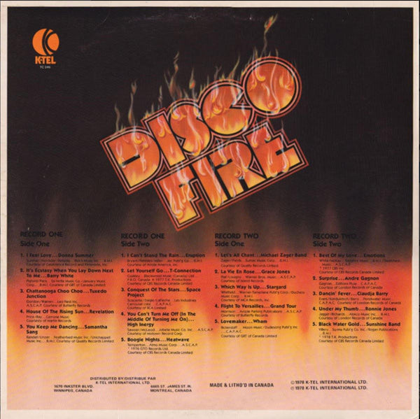 Disco Fire - Various - 1978 Pressing! - Vinyl Pursuit Inc