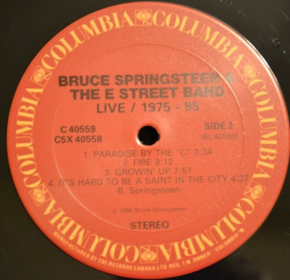 Bruce Springsteen & The E Street Band – Live / 1975-85 - 5-Lp Boxset ...