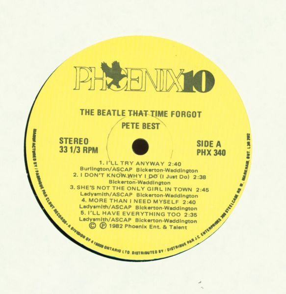 Pete Best Band ‎– The Beatle That Time Forgot - 1982 SEALED! – Vinyl ...
