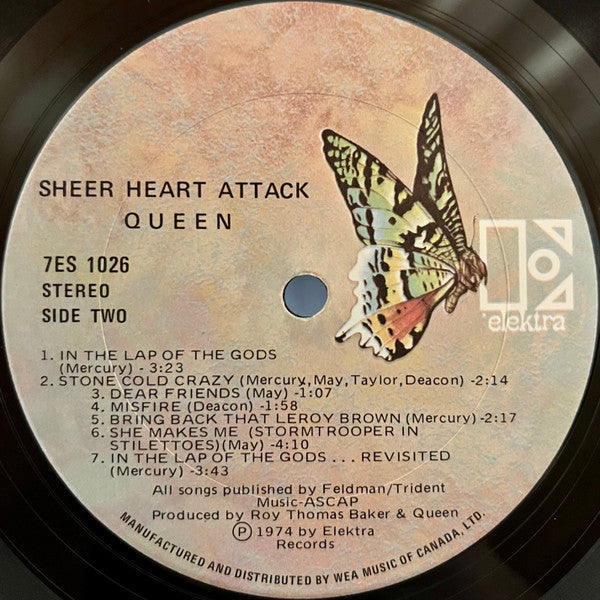 Queen – Sheer Heart Attack - 1974 Pressing – Vinyl Pursuit Inc