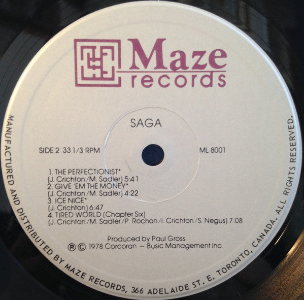 Saga – Saga - 1981 – Vinyl Pursuit Inc