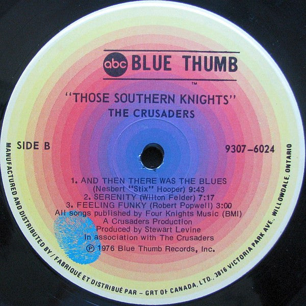 The Crusaders ‎– Those Southern Knights - 1976 – Vinyl Pursuit Inc