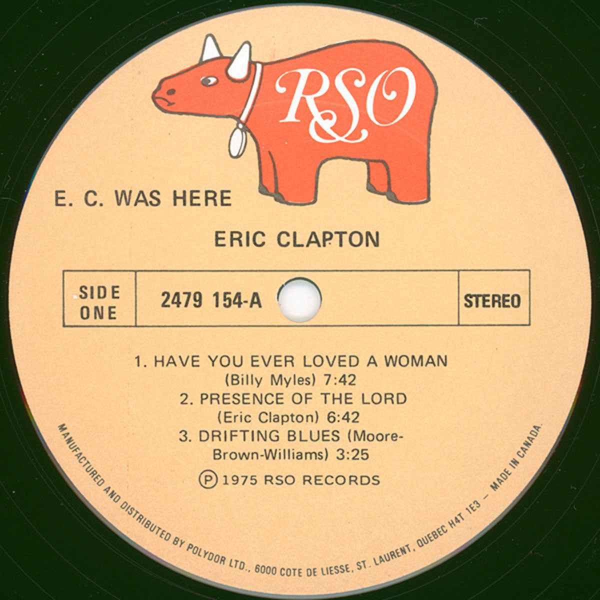 Eric Clapton ‎– EC Was Here – Vinyl Pursuit Inc