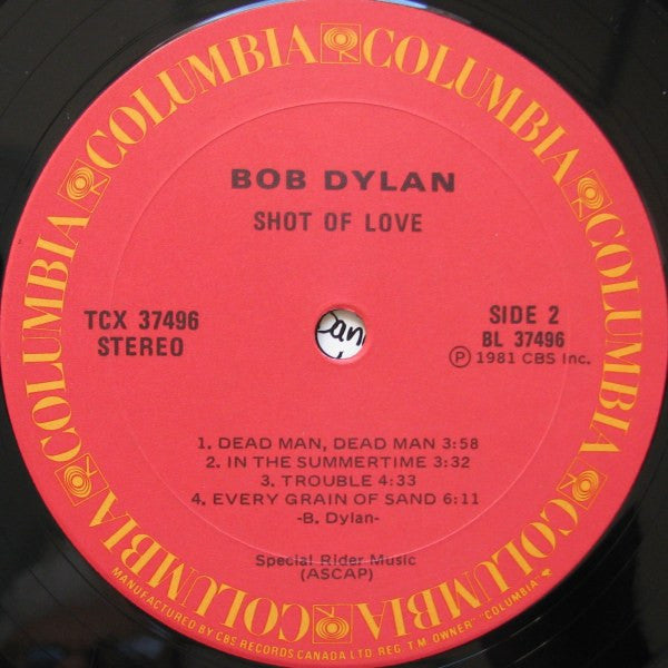Bob Dylan Shot Of Love