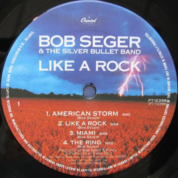 Bob Seger & The Silver Bullet Band – Like A Rock - 1986 Original ...
