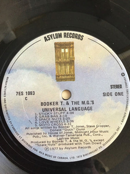 Booker T & The MGs – Universal Language - 1977 - Vinyl Pursuit Inc