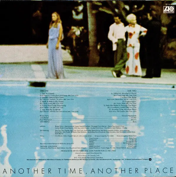 Bryan Ferry – Another Time, Another Place - 1974 Original – Vinyl ...