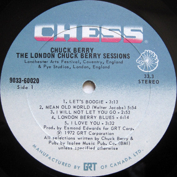 Chuck Berry – The London Chuck Berry Sessions - Vinyl Pursuit Inc