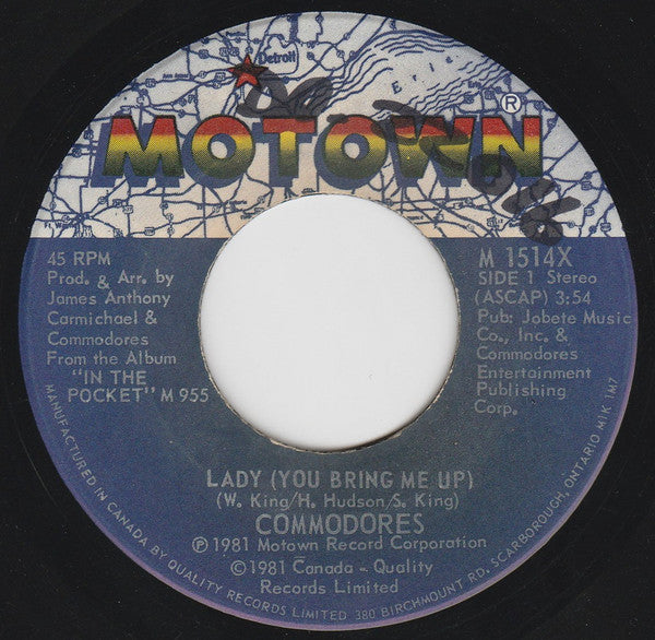Commodores – Lady (You Bring Me Up) – Vinyl Pursuit Inc