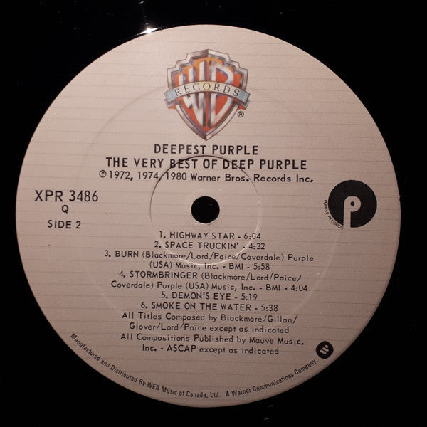 Deep Purple – Deepest Purple The Very Best Of Deep Purple – Vinyl ...