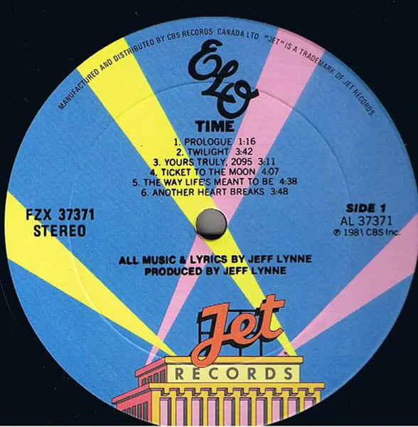 ELO – Time - 1981 Original – Vinyl Pursuit Inc