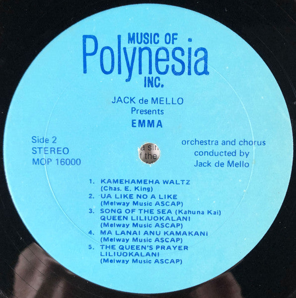 Emma – Jack de Mello Presents Emma US Pressing – Vinyl Pursuit Inc