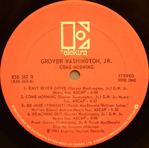 Grover Washington Jr – Come Morning - 1981 Pressing – Vinyl Pursuit Inc